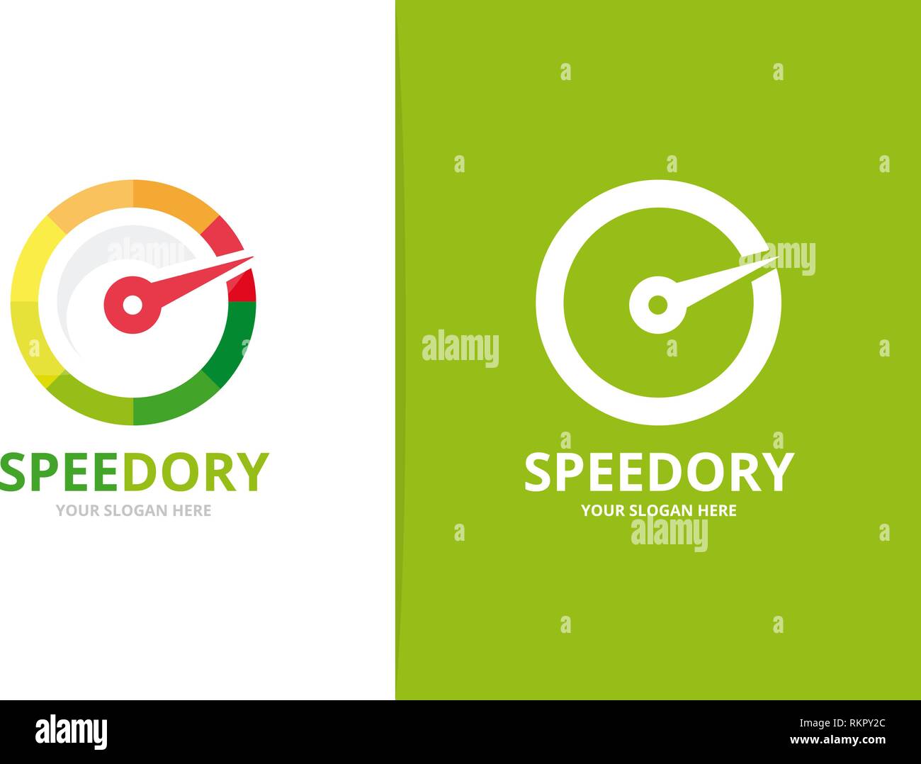Vektor Tachometer logo Kombination. Einzigartige speedo Logo Design ...
