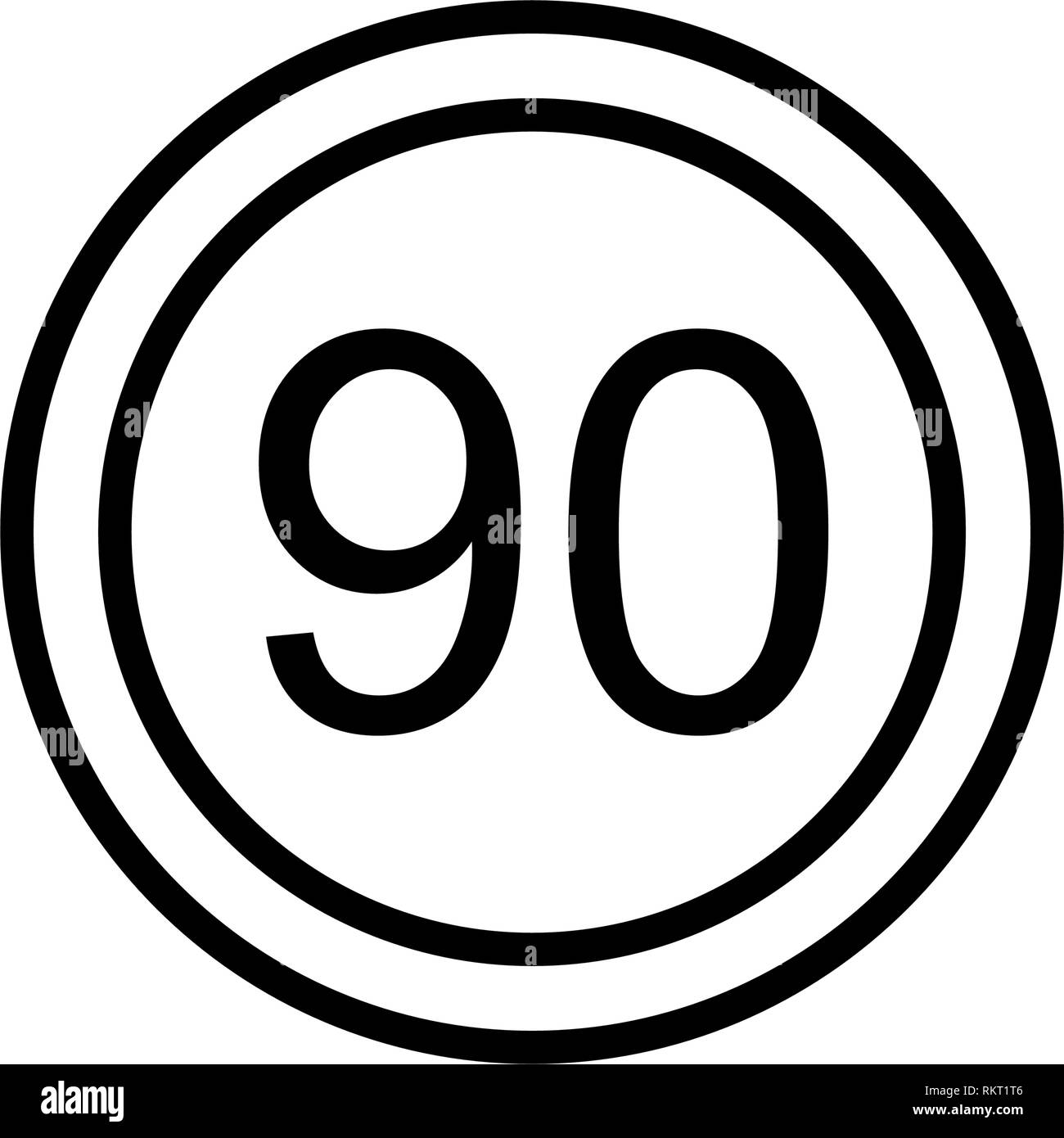 80 speed limit Stock-Vektorgrafiken kaufen - Alamy