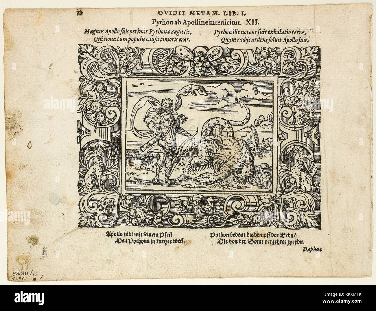 Schöne Figuren auss dem Ovidio (Ovids Metamorphosen), Platte zwölf von ...