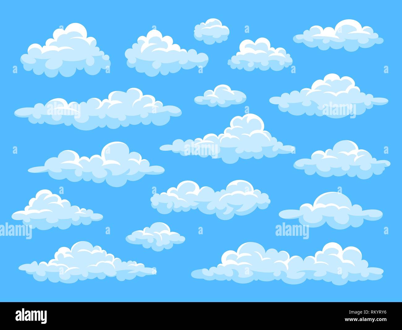 Cartoon wolken Stock-Vektorgrafiken kaufen - Alamy