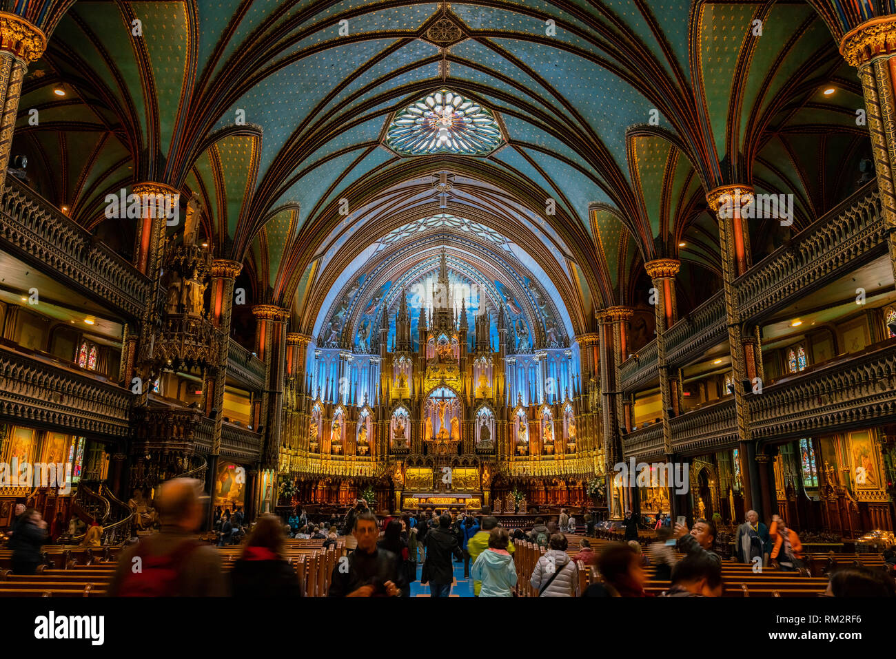 Basilika Von Notre Dame De Quebec Stockfotos und -bilder Kaufen - Alamy