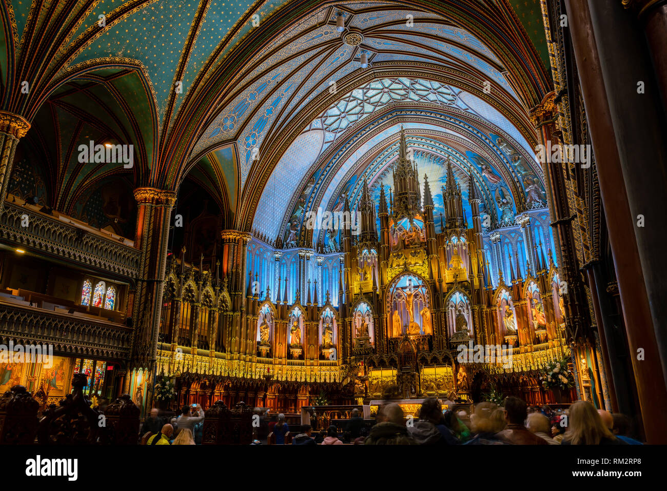Basilika Von Notre Dame De Quebec Stockfotos und -bilder Kaufen - Alamy