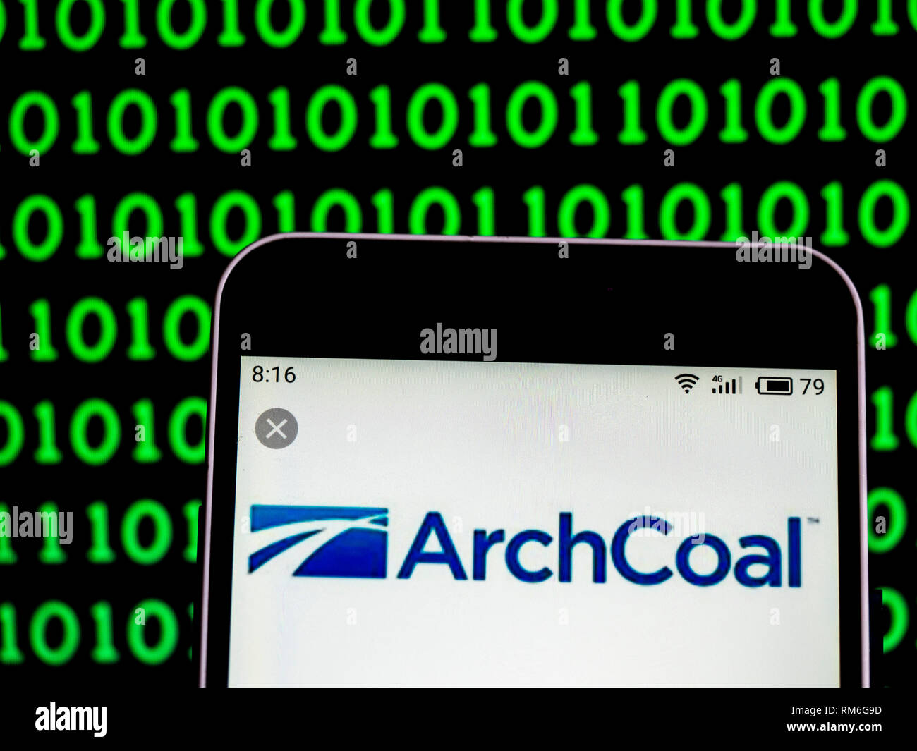 Arch Coal, American Coal Mining und Processing Company.-Logo auf dem ...