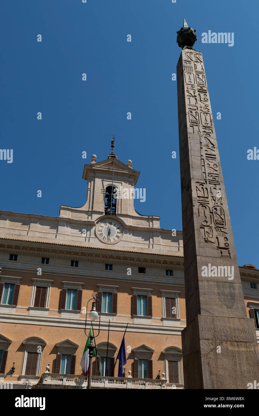 Obelisk von Montecitorio, Obelisco di Montecitorio, auch bekannt als ...