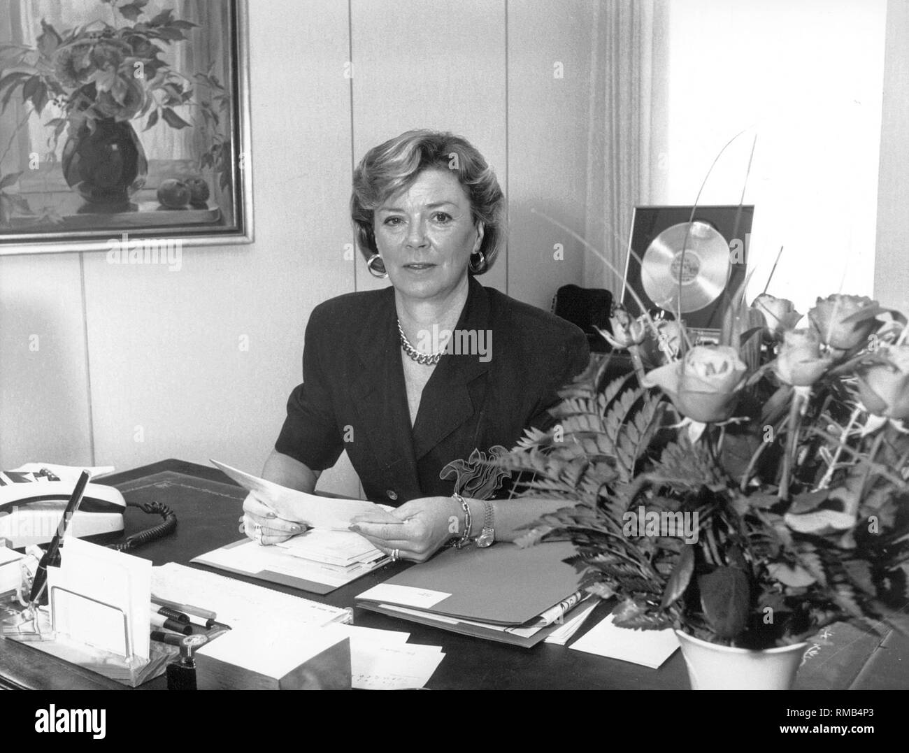 Liz Mohn, Ehefrau von Reinhard Mohn, der Vorstandsvorsitzende der ...