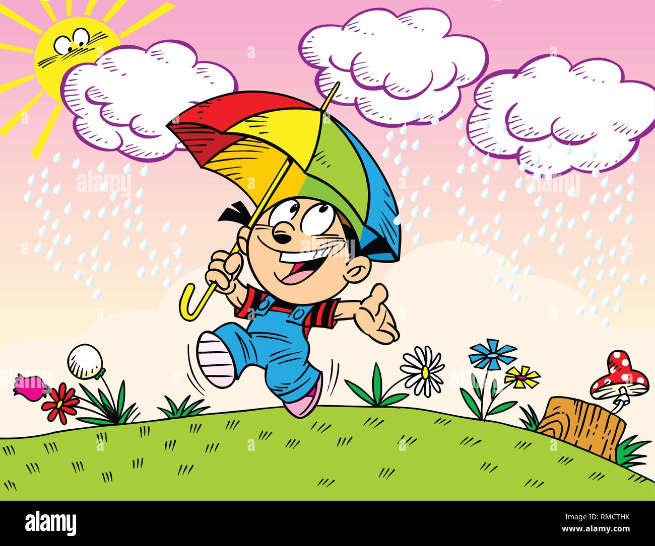 Menschen im regen karikatur -Fotos und -Bildmaterial in hoher Auflösung ...