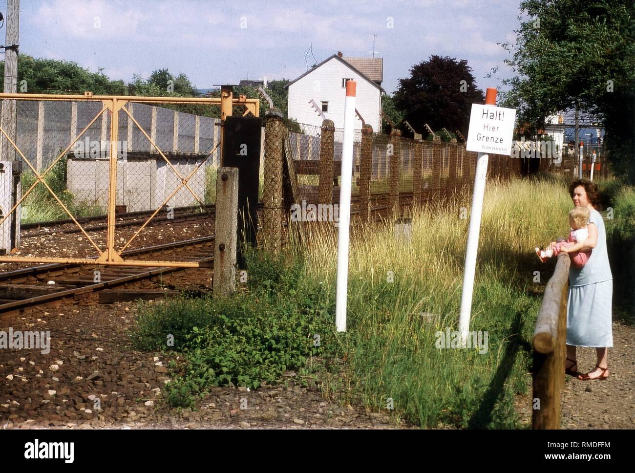 Ddr-Grenze am Ellrich/Suedharz Grenzübergang Stockfotografie - Alamy