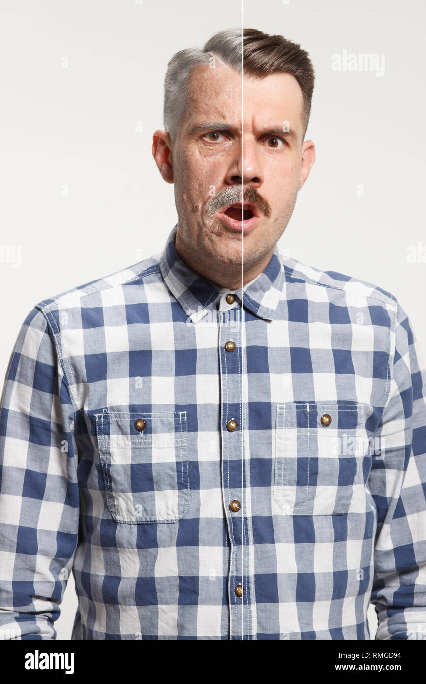 Collage menschen jung alt -Fotos und -Bildmaterial in hoher Auflösung – Alamy