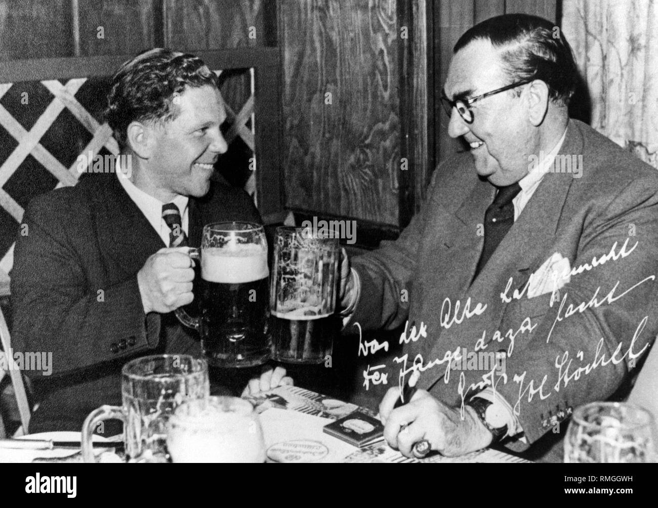 Eigentümer der Braeurosl-Oktoberfest - Zelt Willy Heide mit ...