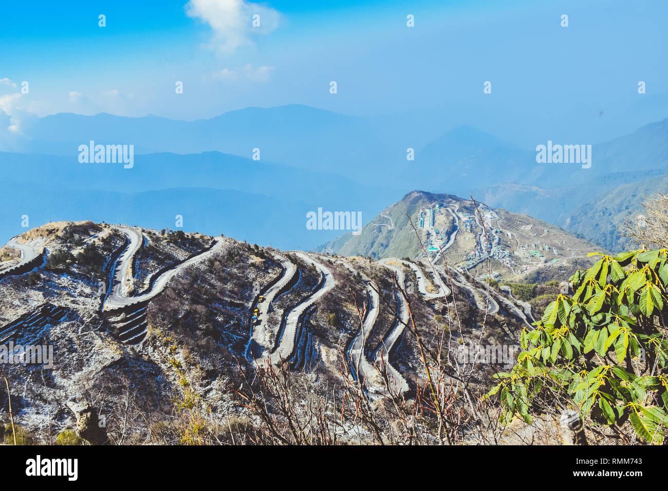 Gelände der unteren Himalaya in Ost Sikkim, Zuluk oder Dzuluk, von ...