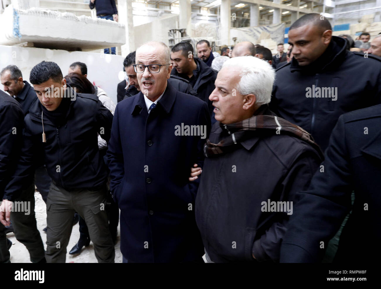Hebron, West Bank, Palästina. 16 Feb, 2019. Dem palästinensischen ...