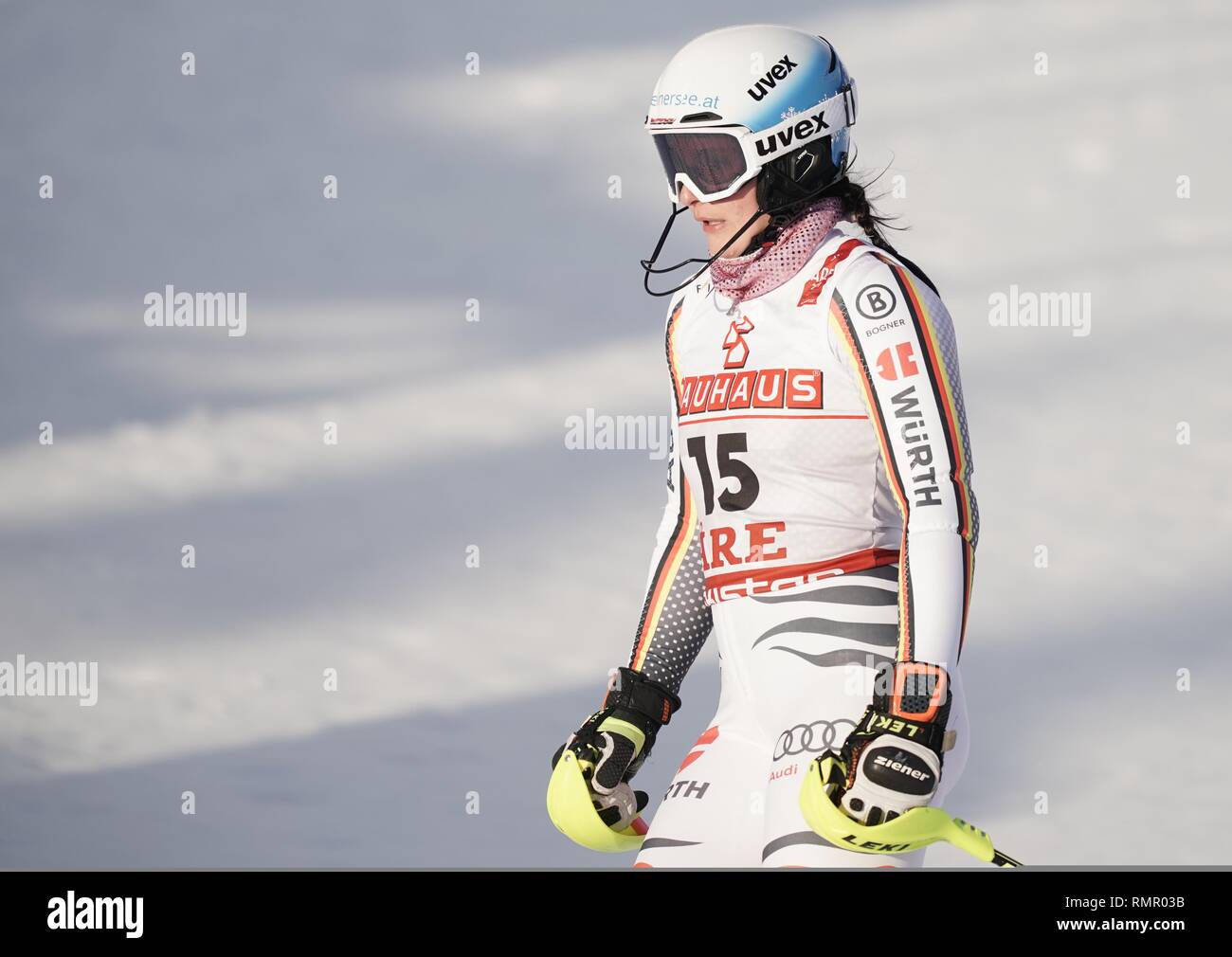 Sind, Schweden. 16 Feb, 2019. Ski Alpin, Weltmeisterschaft, Slalom ...