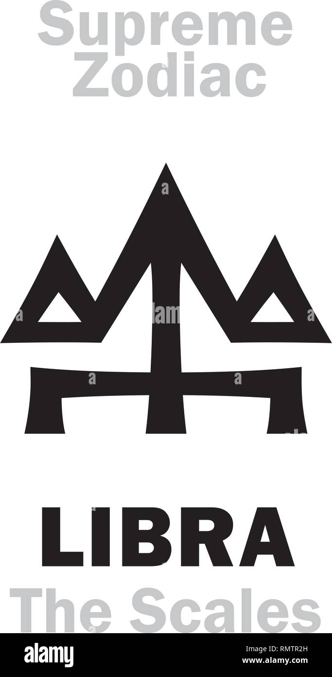 Astrologie Alphabet: Waage (die Waage / Die Balance), Sternbild Waage ...