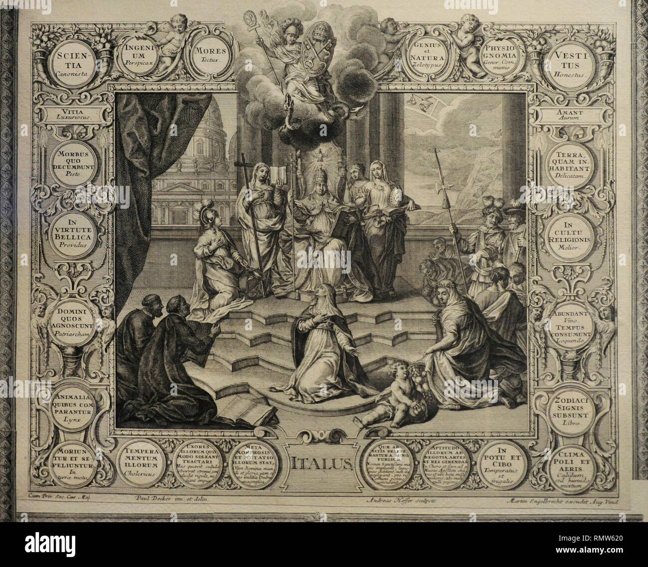 Italus. Ilustración perteneciente a la Serie Laconicum Europae Speculum ...