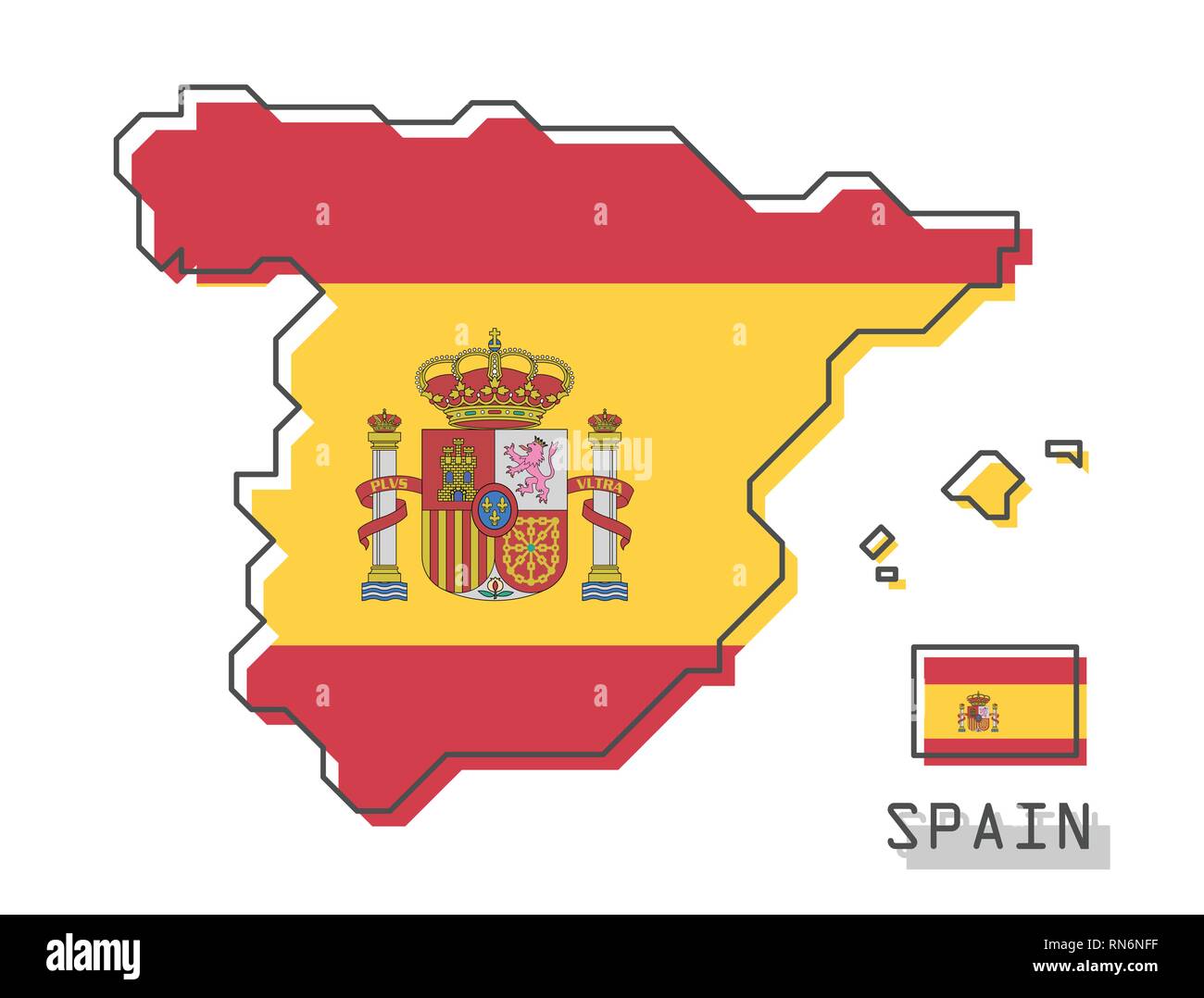 Spanien karte -Fotos und -Bildmaterial in hoher Auflösung – Alamy
