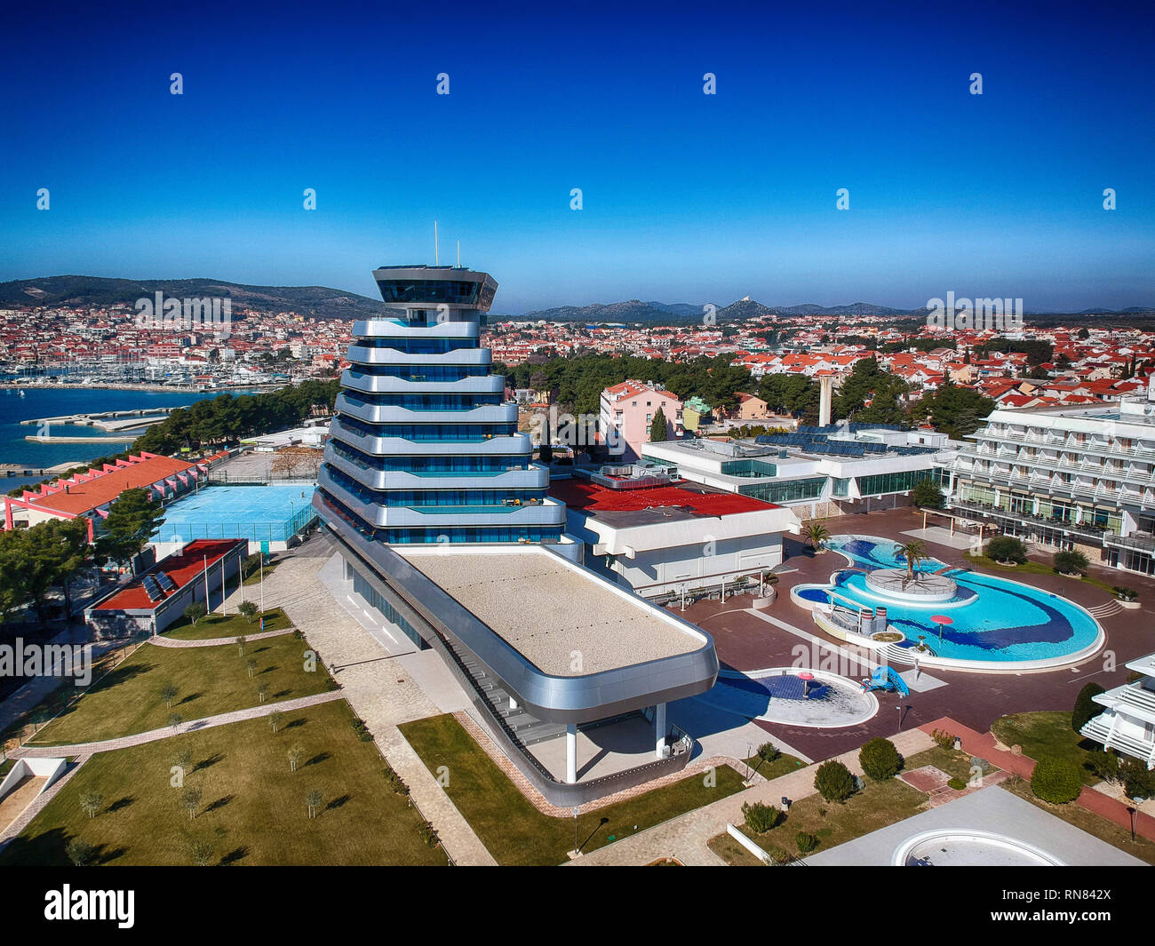Vodice Olympia Sky Hotel Stockfotografie - Alamy