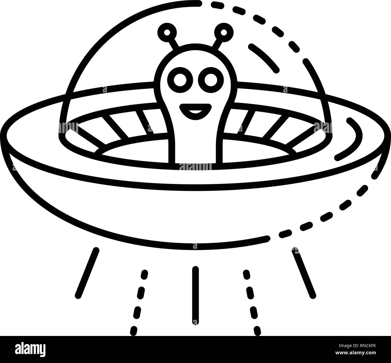 Alien abduction ship Schwarzweiß-Stockfotos und -bilder - Alamy