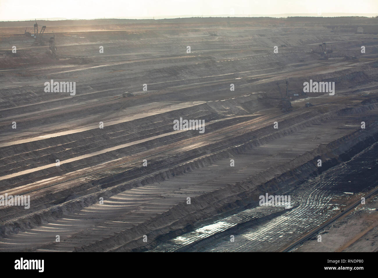 Braunkohle Tagebau Hambach, RWE Power AG, Deutschland betrieben ...