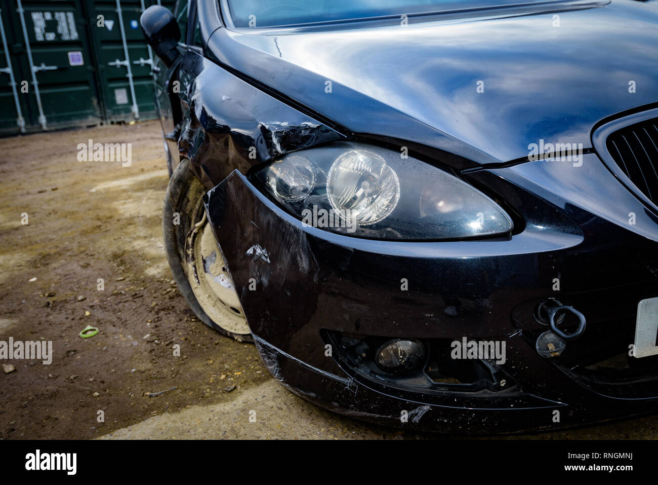 Front End Car Crash Stockfotos & Front End Car Crash Bilder - Alamy