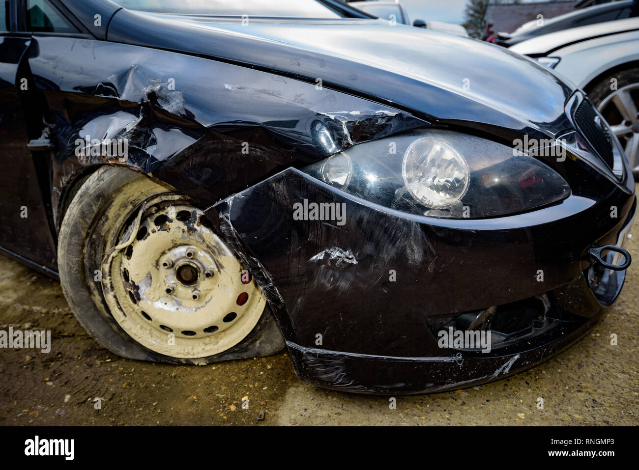Front End Car Crash Stockfotos & Front End Car Crash Bilder - Alamy