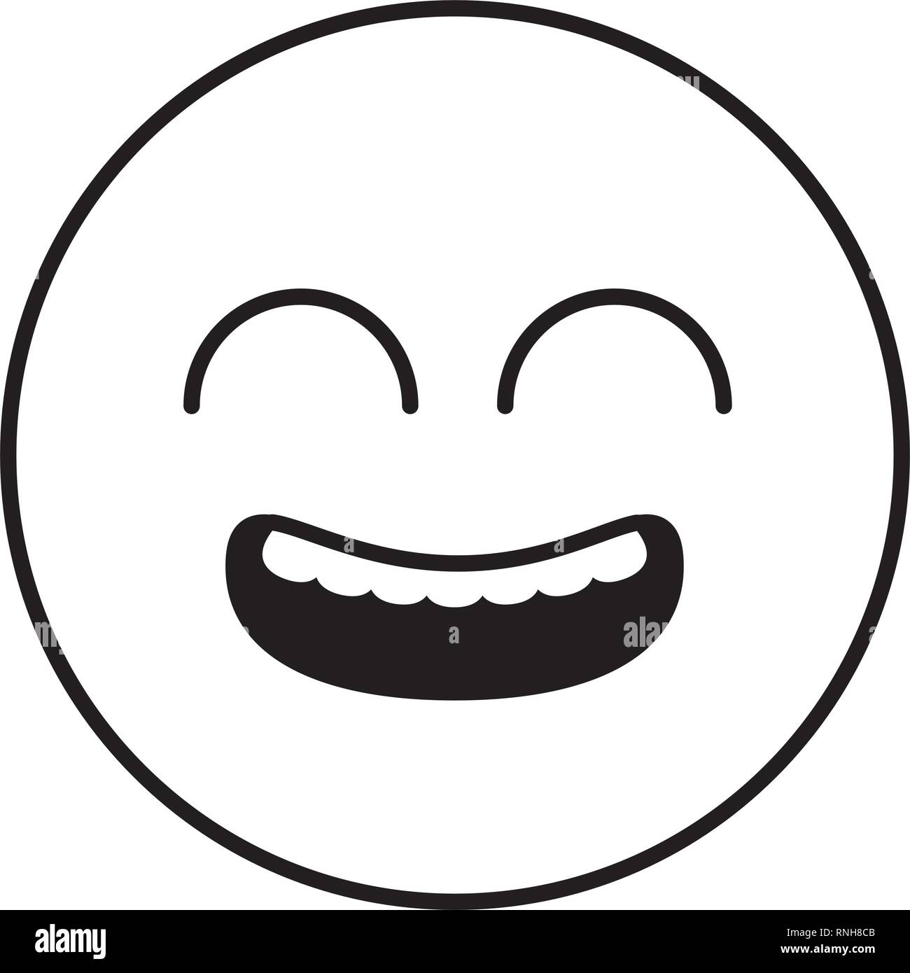 Smileys emoji Lustig Stock-Vektorgrafik - Alamy