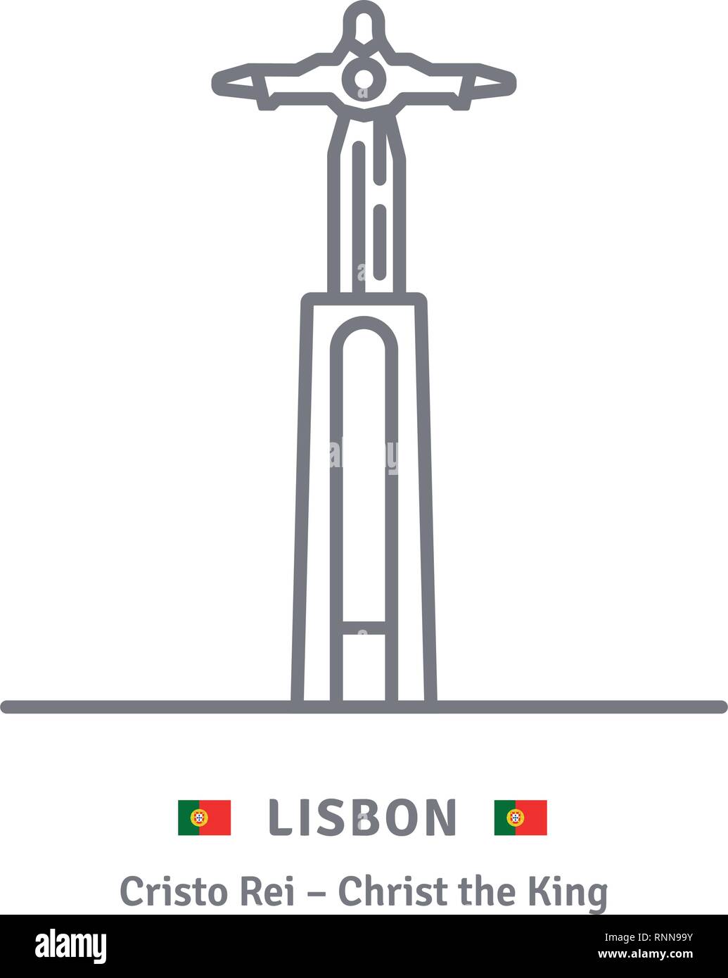 Monumento di cristo rei Stock-Vektorgrafiken kaufen - Alamy