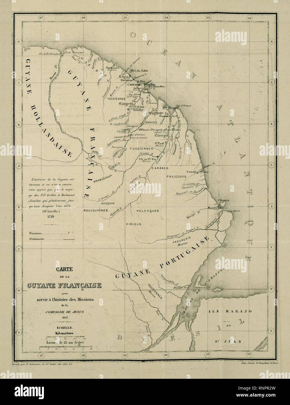 Carte de la guyane française -Fotos und -Bildmaterial in hoher ...