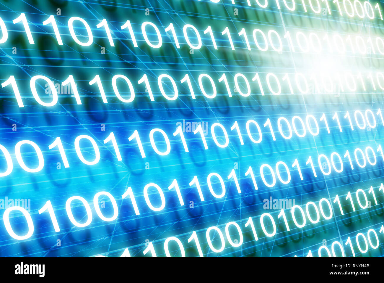 Hintergrund der binären Ziffern Null und Eins Stockfotografie - Alamy