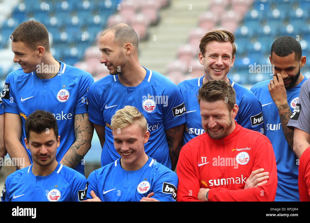 20. Februar 2019, Mecklenburg-Vorpommern, Rostock: Max Reinthaler (L-R ...