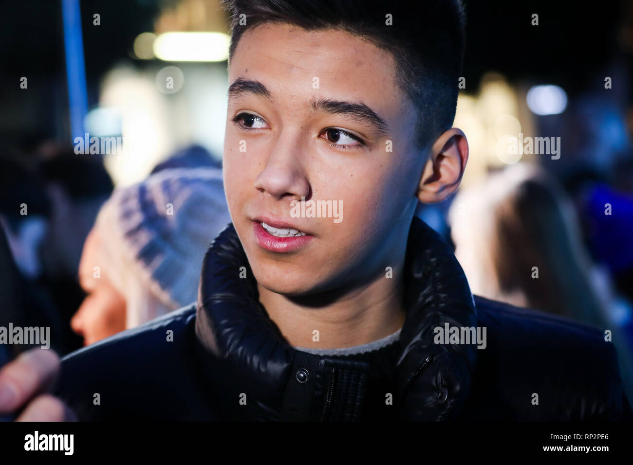 Hamburg, Deutschland. 20 Feb, 2019. Diego Pooth, Sohn von Verona und ...