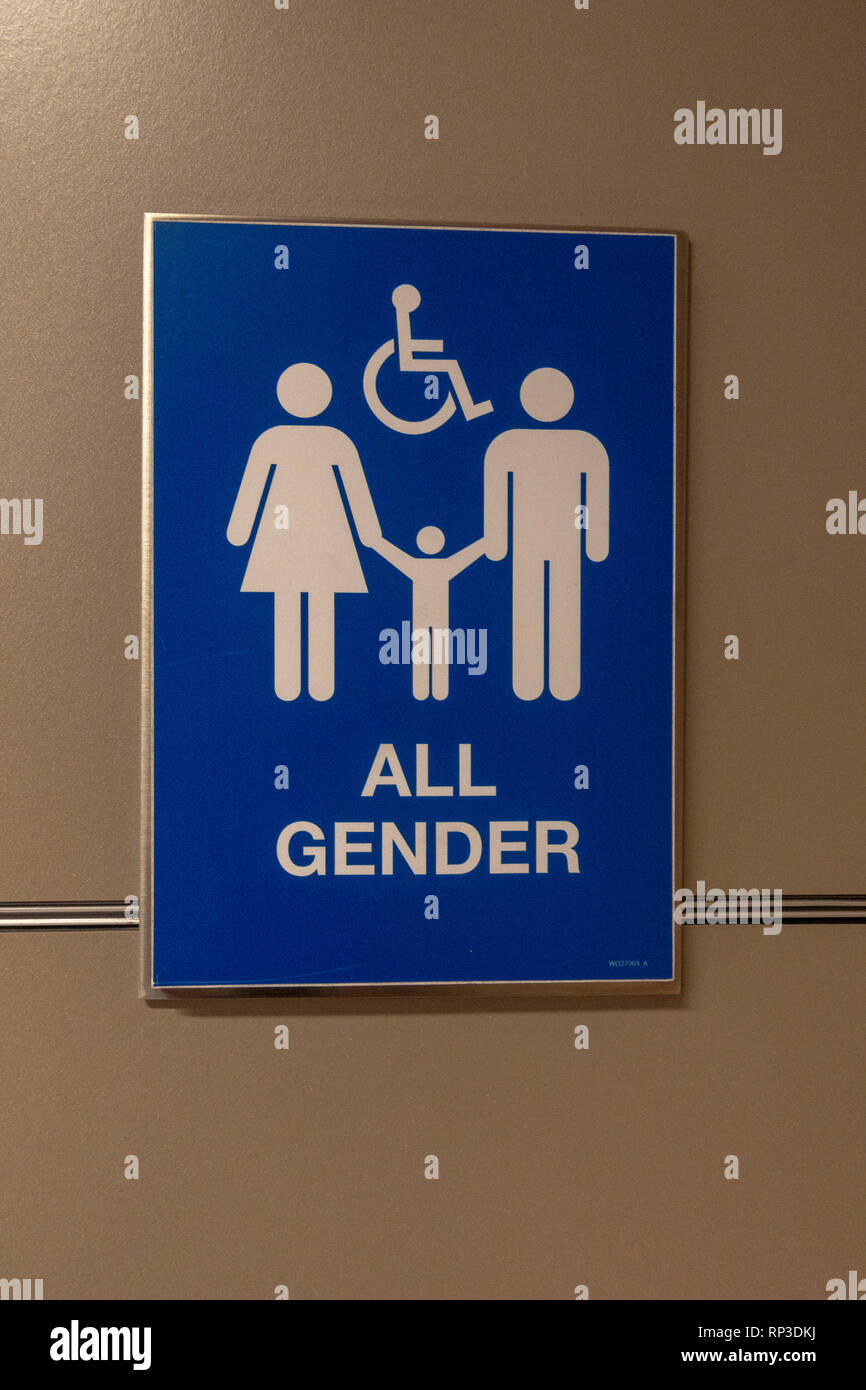 All gender wc schild -Fotos und -Bildmaterial in hoher Auflösung – Alamy