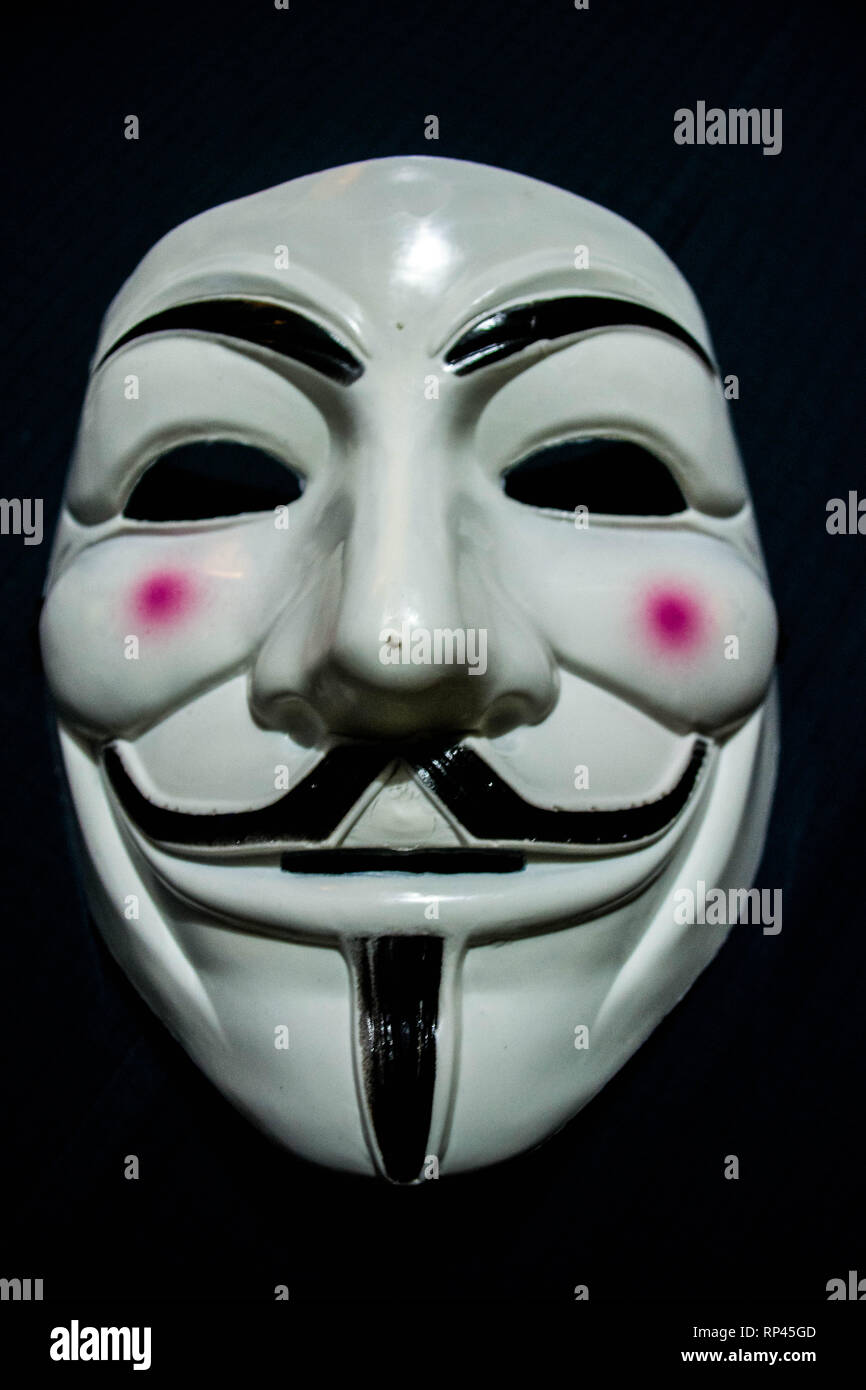Anonymous guy fawkes mask hack -Fotos und -Bildmaterial in hoher ...