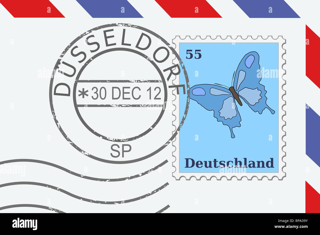 Germany post mark stamp postage stamp -Fotos und -Bildmaterial in hoher ...