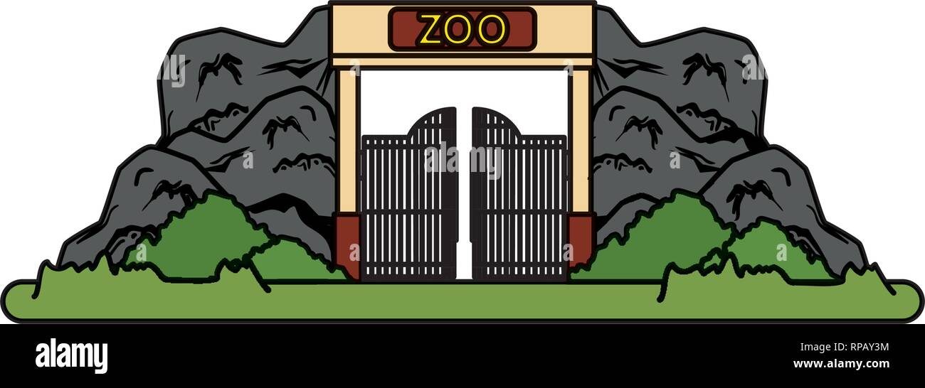 Zoo gate Stock-Vektorgrafiken kaufen - Alamy