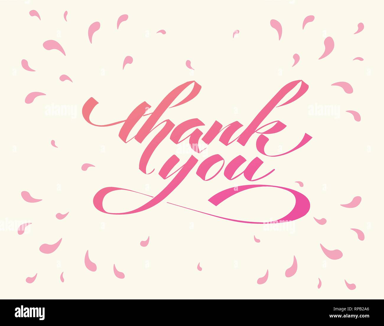 Vielen Dank - Hand Beschriftung Beschriftung urlaub Design, schwarze ...