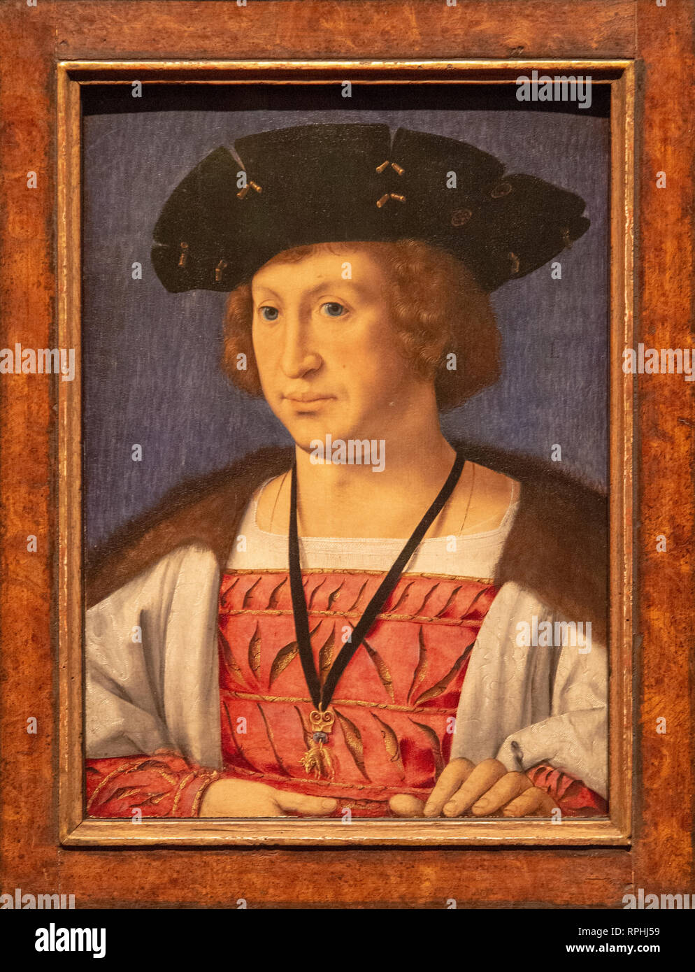 Portrait von Floris van Egmond, Gemälde von Jan Gossaert ...