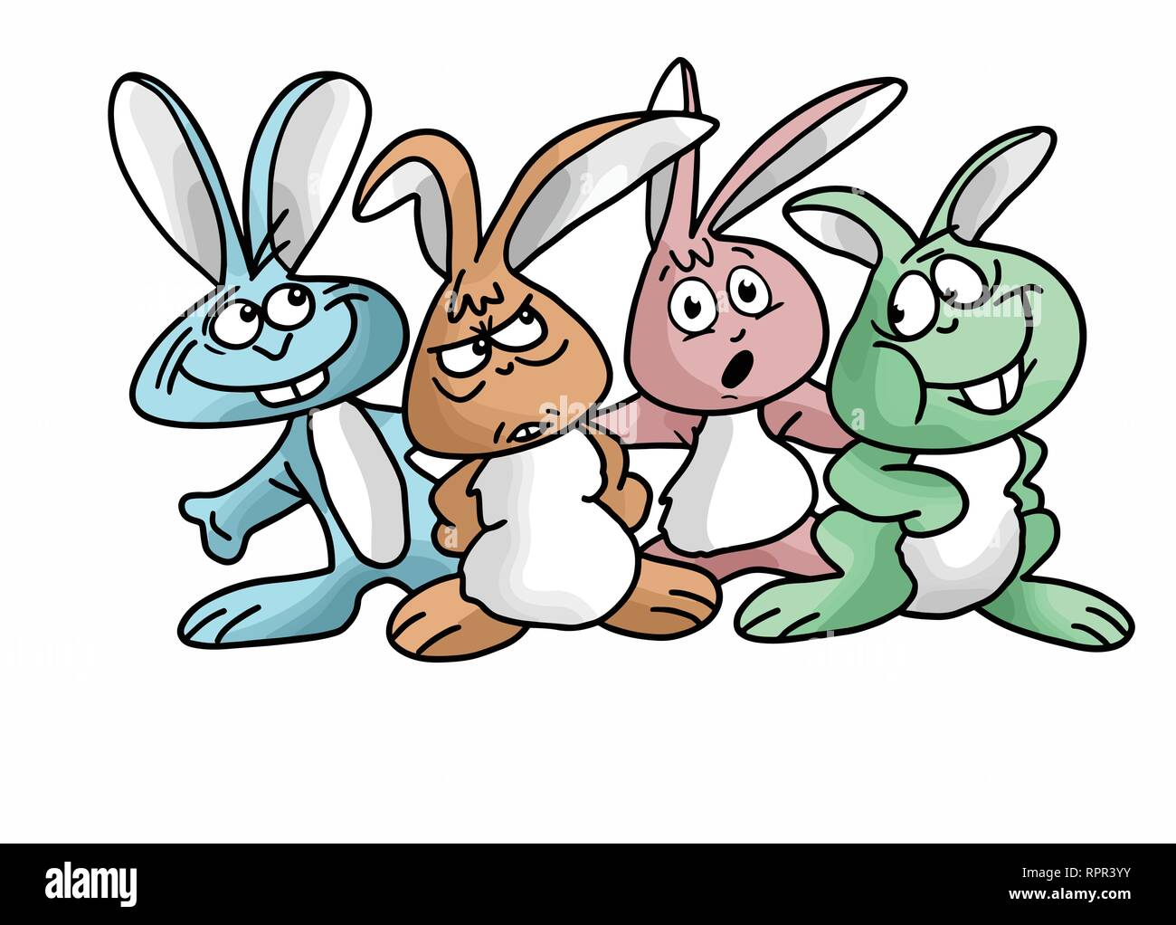 Bunny cartoon Stock-Vektorgrafiken kaufen - Alamy