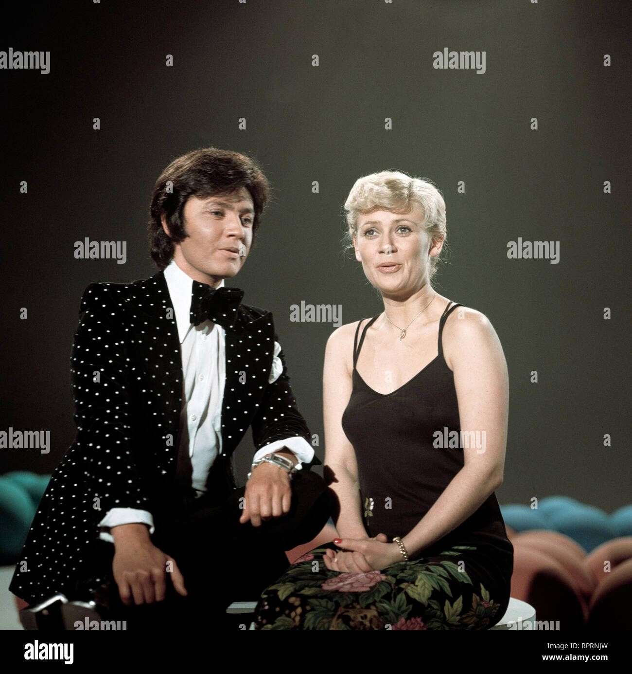 Schlagerduett/Rex Gildo und GITTE beim gemeinsamen Auftritt in der ... Schlagerduett/Rex Gildo und GITTE beim gemeinsamen Auftritt in der ...
