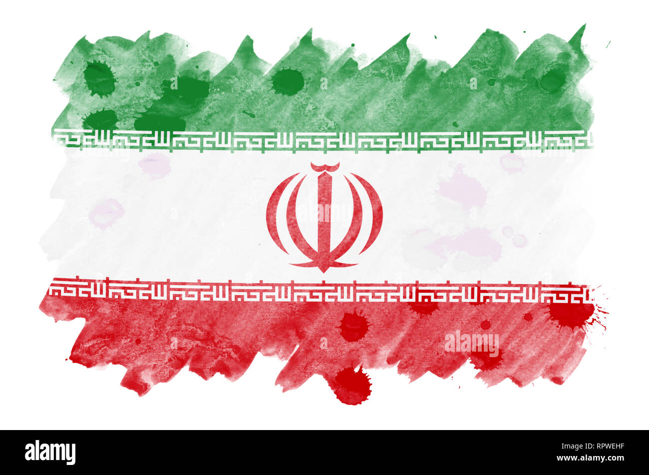 Iran map flag -Fotos und -Bildmaterial in hoher Auflösung – Alamy