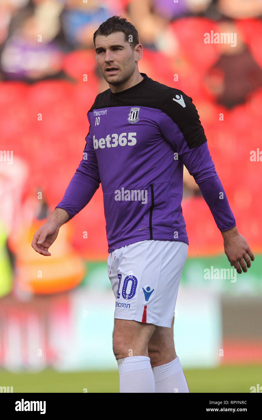Stoke-on-Trent, Großbritannien. 23 Feb, 2019. Stoke City freuen Sam ...