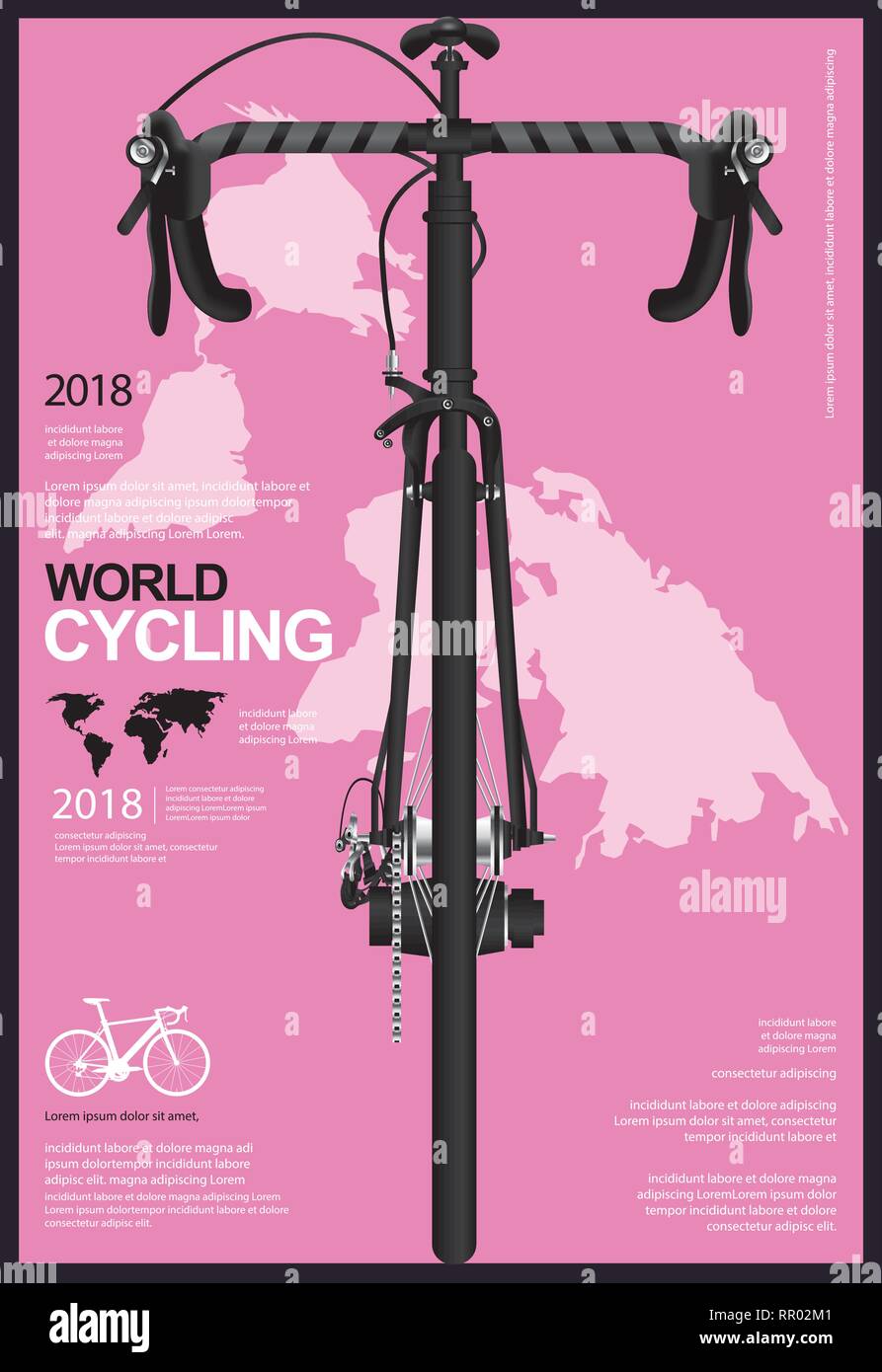 Radfahren Poster Design Template Vector Illustration Stock-Vektorgrafik ...