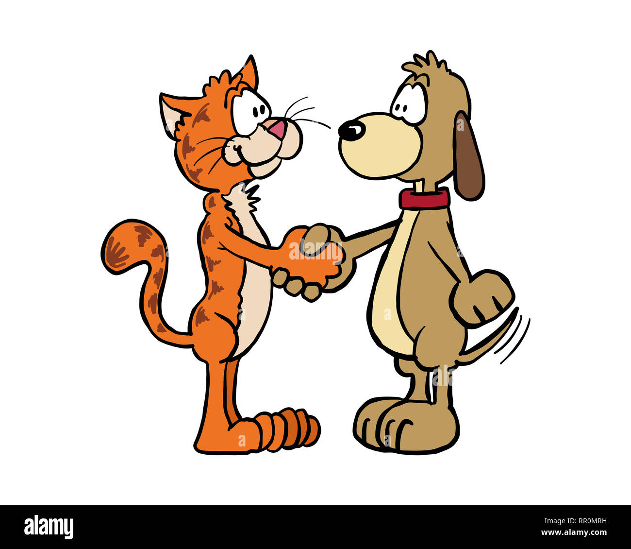 Cartoon handschlag -Fotos und -Bildmaterial in hoher Auflösung – Alamy