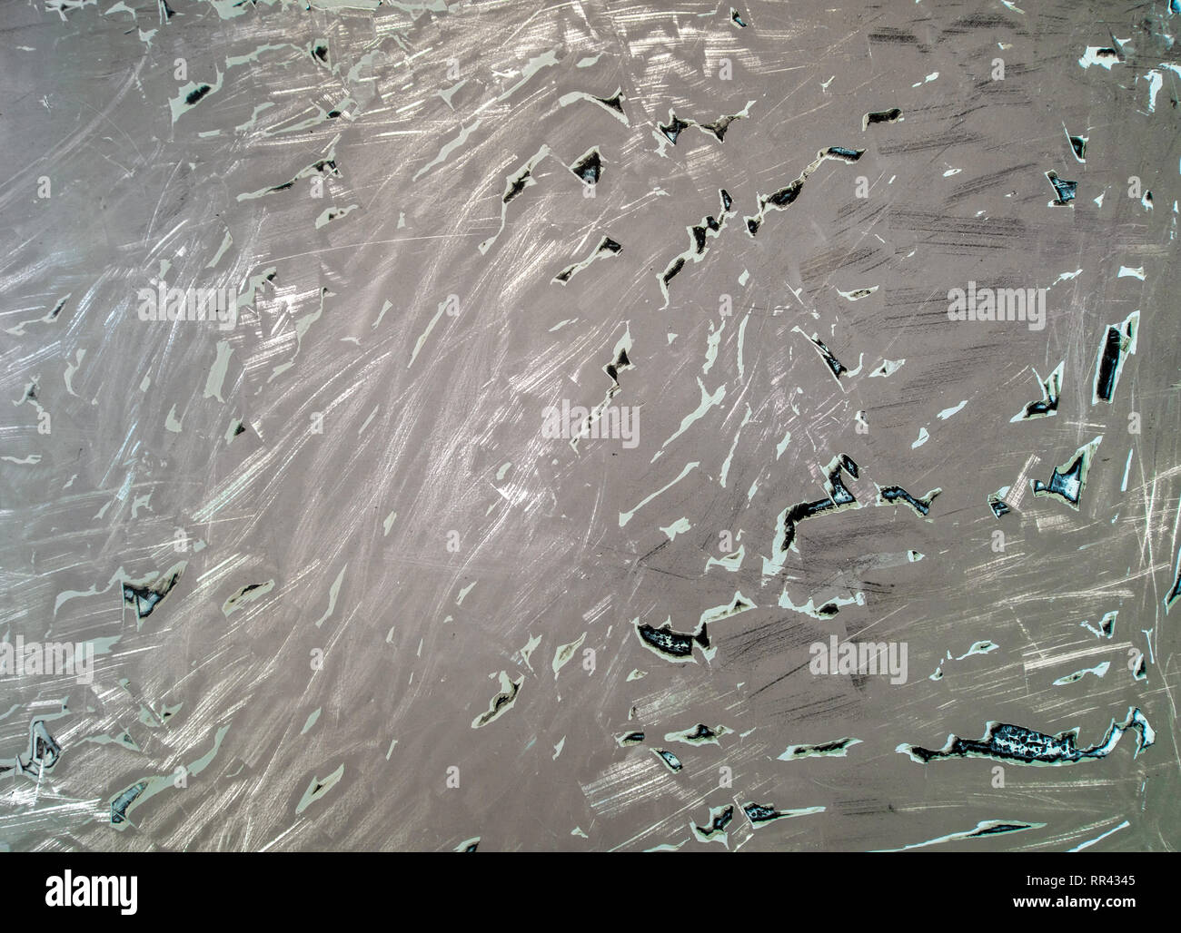 Textur aus Metall Oberfläche als die Grundierung lack Schicht, wenn die ...