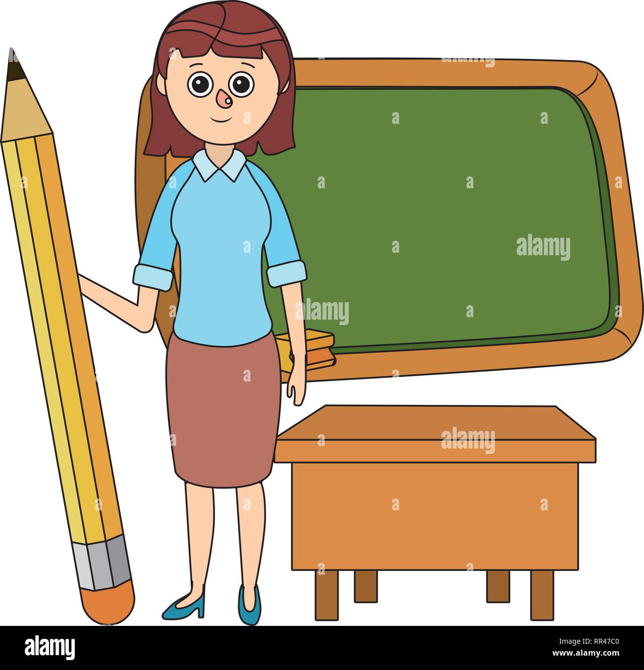 Lehrerin karikatur Stock-Vektorgrafiken kaufen - Seite 2 - Alamy