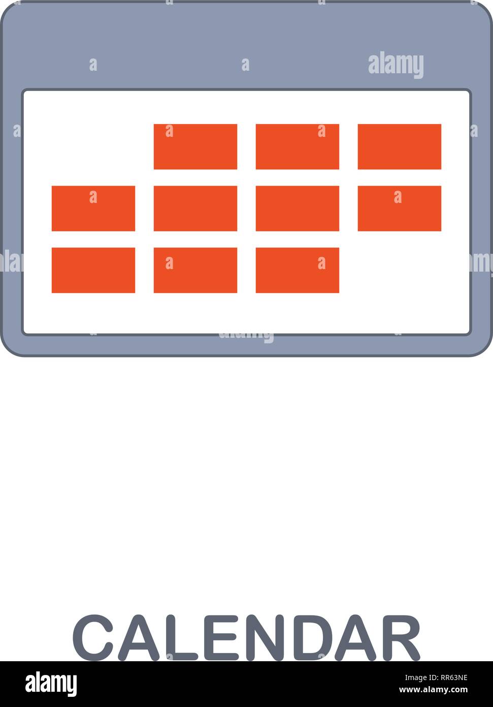 Symbol "Kalender". Premium zwei Farben Design aus Kontakt Sammlung ...