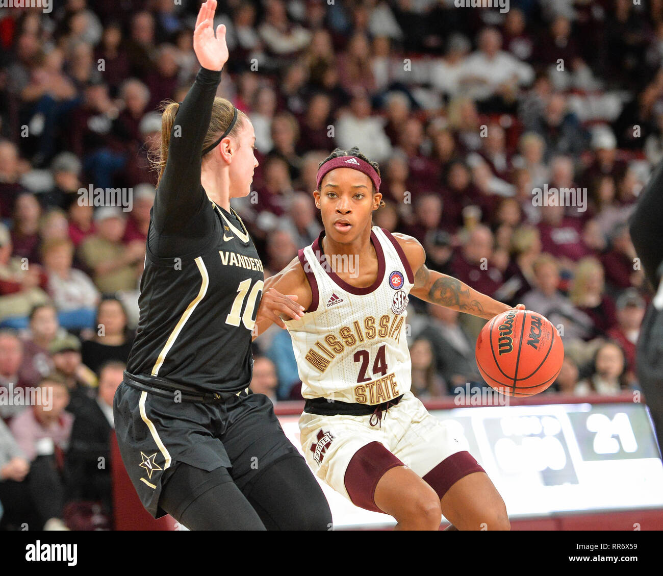 Starkville, MS, USA. 24 Feb, 2019. Mississippi State Guard, Jordanien ...