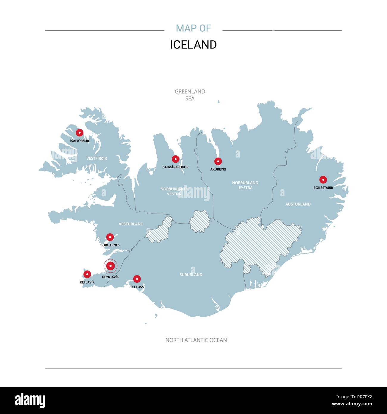 Island auf globus Stock-Vektorgrafiken kaufen - Alamy