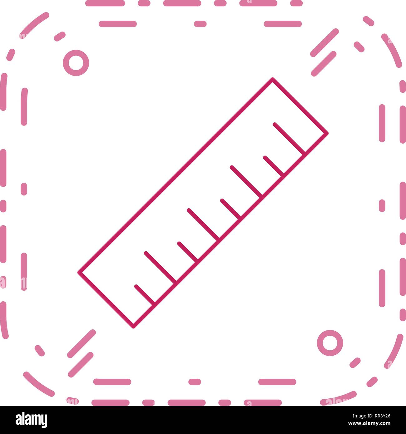 Maßstab Vektor Icon Zeichen Symbol Vektor Illustration für den privaten ...