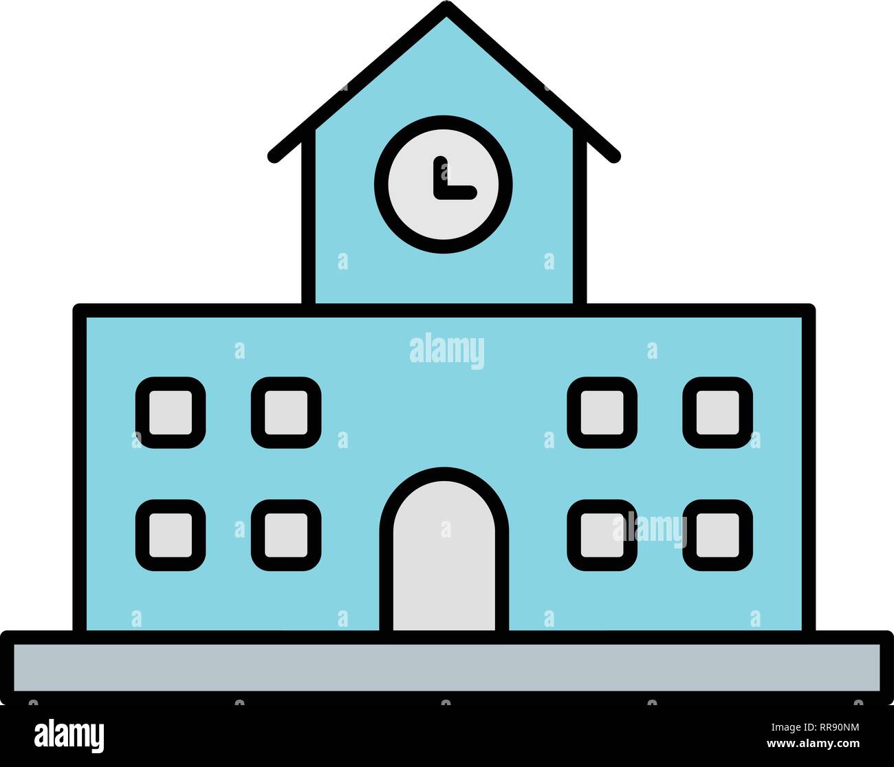 Schule Vektor Icon Zeichen Symbol Vektor Illustration für den privaten ...