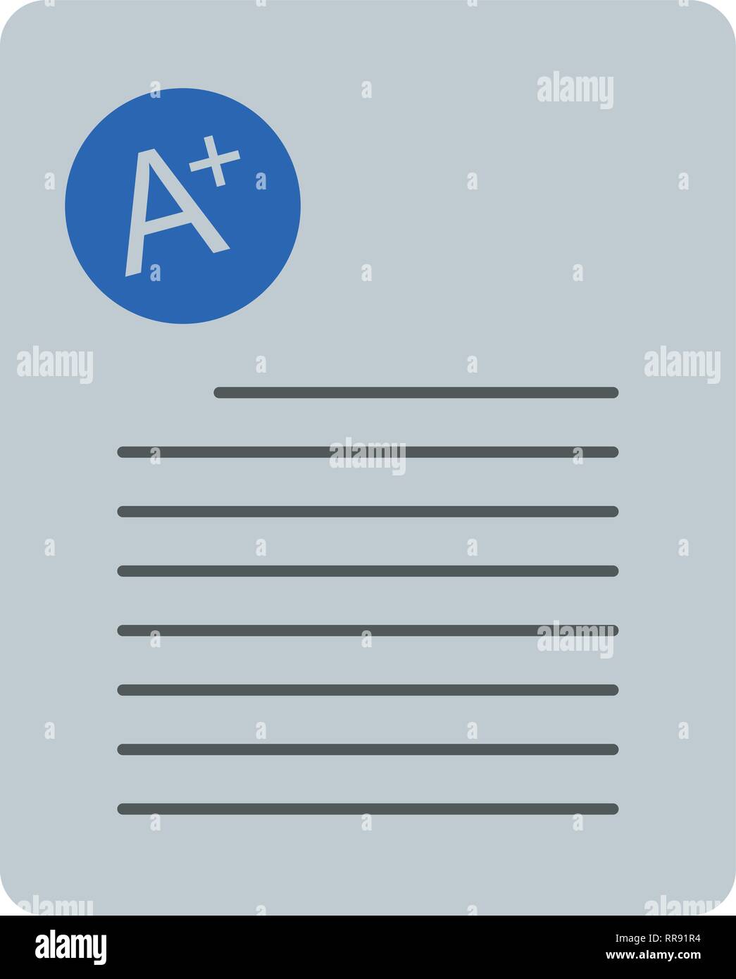 A+ Klasse Vektor Icon Zeichen Symbol Vektor Illustration für den ...